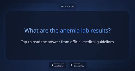 What Are The Anemia Lab Results