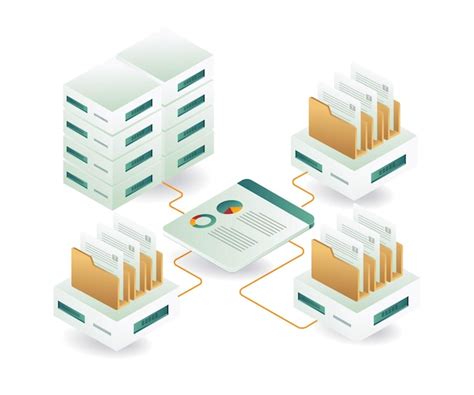 Premium Vector Technology Server Analysis Data Screen