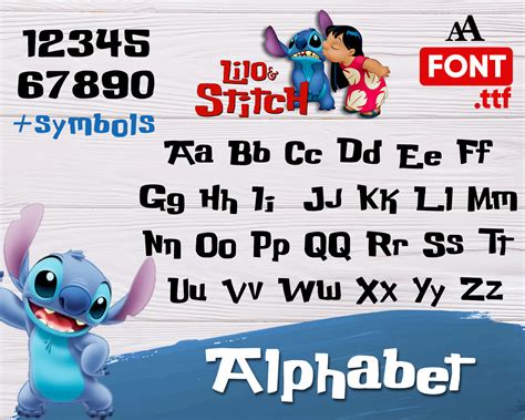 Lilo And Stitch Font Svg Ttf Files Lilo And Stitch Al Vrogue Co