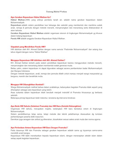 Tentang Hizbul Wathan Pdf