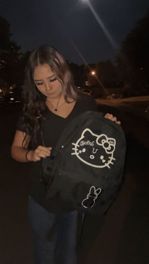 Hello Kitty Lil Peep Backpack Black Beauty By Hade