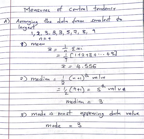 [solved] find the mean median and mode for the following data a 5