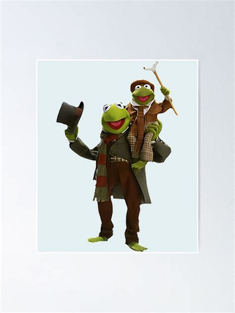 A Muppet Christmas Carol Bob And Tiny Tim Poster For Sale By Lydialee Redbubble