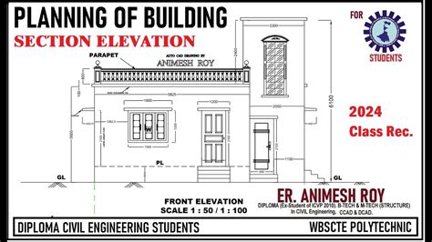 Section Elevation Class 02 Youtube