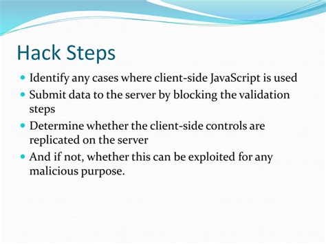Chapter Bypass Clientside Control Presentation Pptx