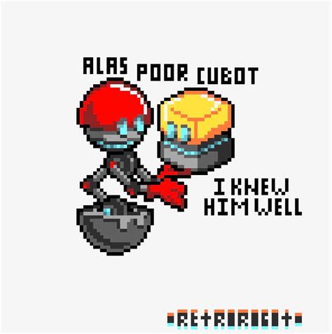 Orbot Cubot Pixel Art By Llprincessdaisyll On Deviantart