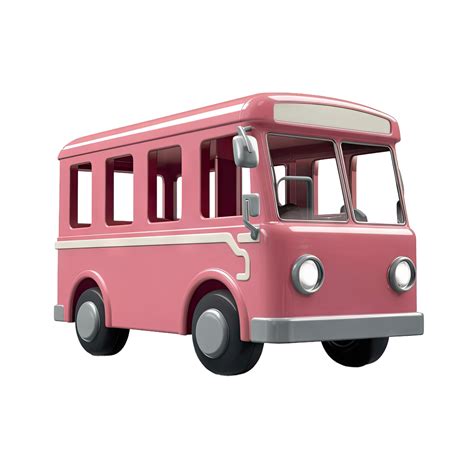 Pink Toy Bus 48561243 Png