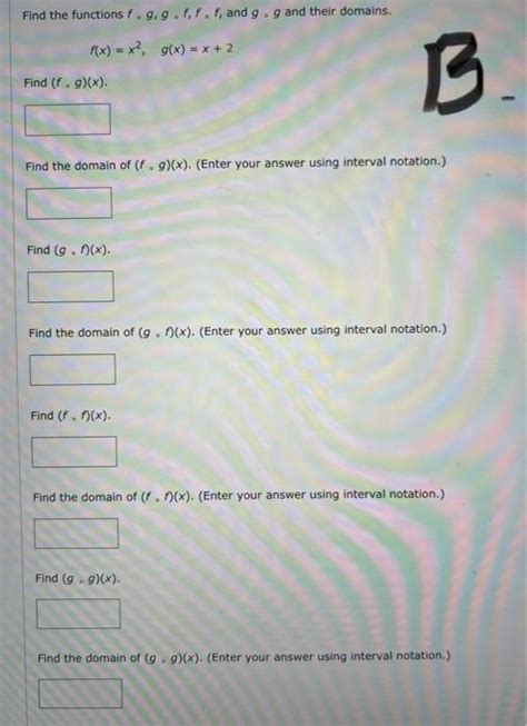 solved find the functions f∘ g g f f0f and g g and their