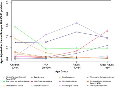 Annual Average Age Adjusted Incidence Rates For Selected Histologies By