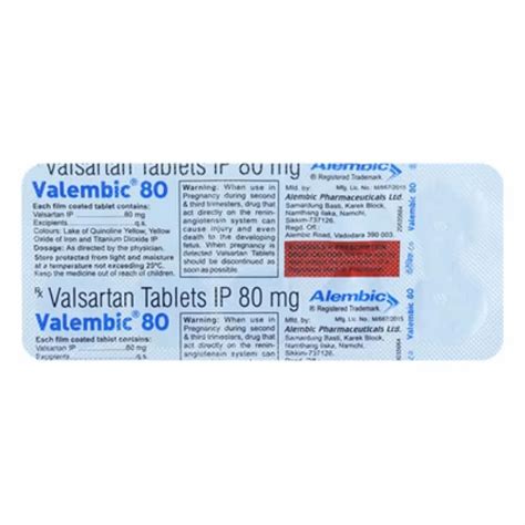 Valembic 80mg Tablet At ₹ 128strip Sacubitrilvalsartan Tablets In