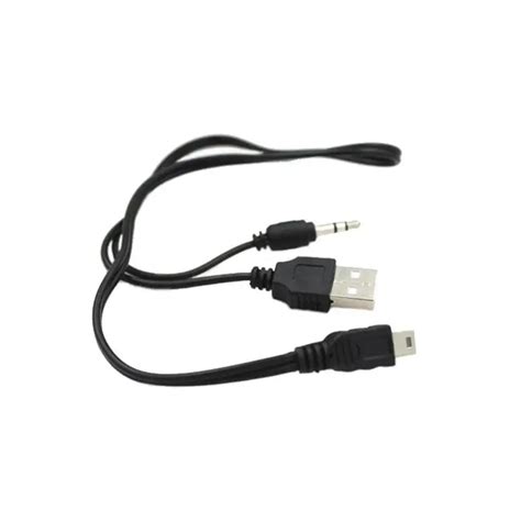 In USB Cable Jack Mm AUX Cable USB Male Mini USB Pin Charge For Bluetooth Player