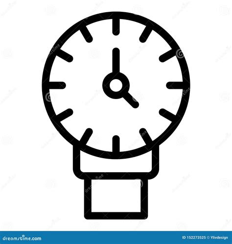 Plumbing Manometer Icon Outline Style Stock Vector Illustration Of