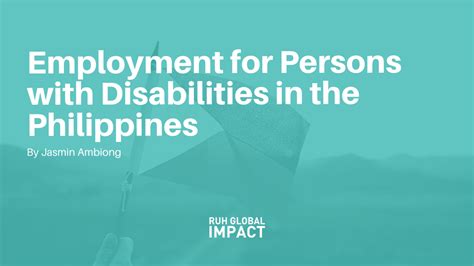 Employment For Persons With Disabilities In The Philippines Ruh