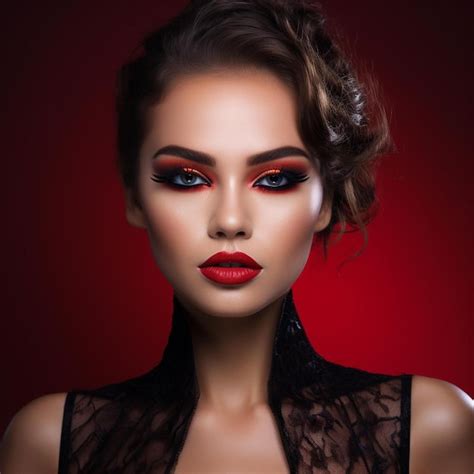 Makeup For Black Dress Red Lipstick Saubhaya Makeup