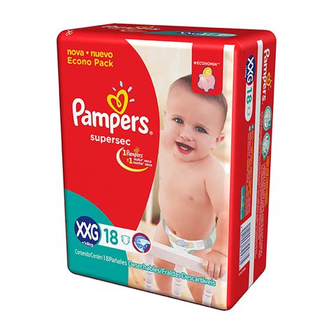 Fralda Pampers Xxg Supersec Pacotão 18 Unidades Carrefour