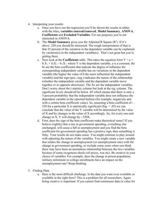 Spss Regression Analysis PDF