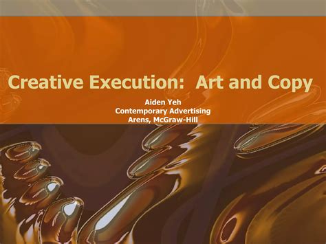 Creative Execution Ppt