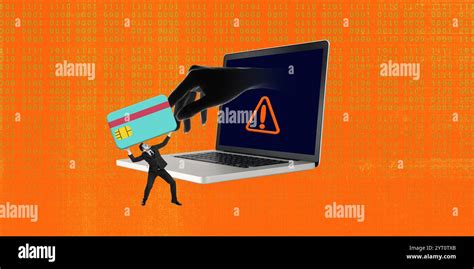 Contemporary Art Collage Password Entry Screen On Laptop With Hand Holding Key Showing