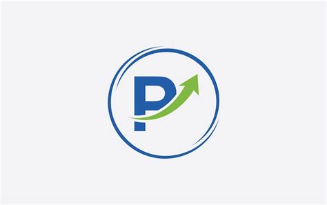 Premium Vector Letter P Growth Arrow Icon Vector