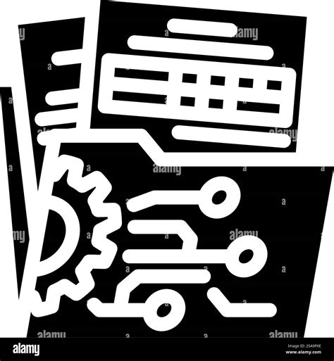 Data Governance Business Process Glyph Icon Vector Data Governance Business Process Sign