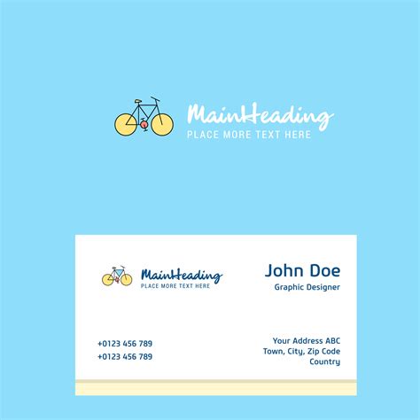 Cycle Logo Design With Business Card Template Elegant Corporate Identity Vector 14283909 Vector