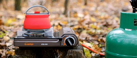 Плита Tramp портативна з перехідником на великий балон Utrg 058 фото відгуки