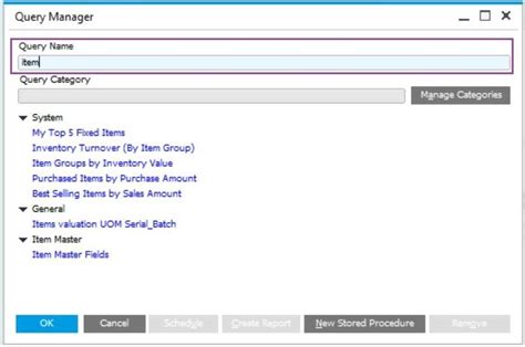 Query Manager In Sap Business One By Muhammad Zohaib Medium