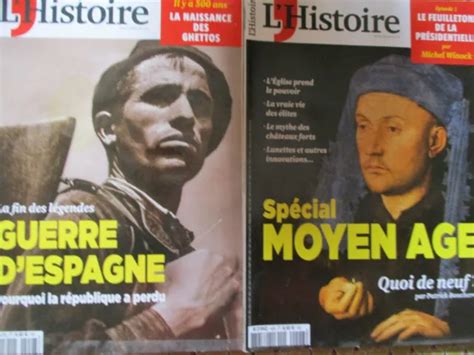 LOT 2 REVUES L HISTOIRE Guerre d ESPAGNE spécial MOYEN ÂGE les