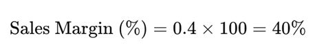 How To Calculate Sales Margin A Comprehensive Guide