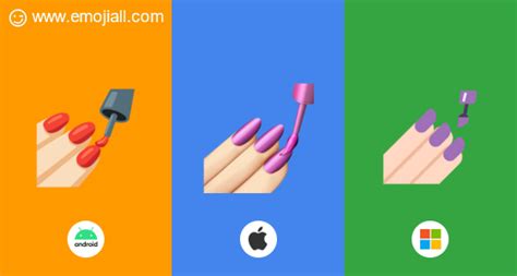 “💅🏻”意思 涂指甲油 较浅肤色emoji表情符号 Emojiall