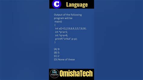 C Programming Pointer In C Shorts Clanguage Viral Pointermcqs