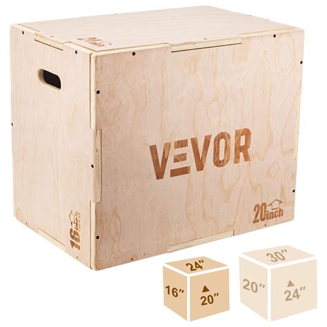 Vevor 3 In 1 Wood Plyo Box Plyometric Jump Boxeasy To Assemble Plyo