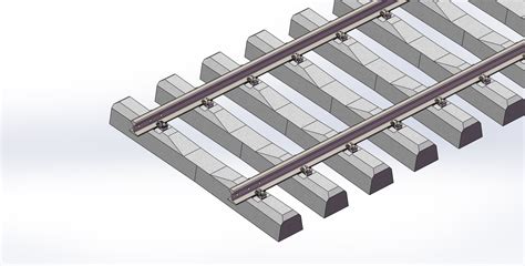 弹条Ⅳ型扣件铁路轨道设计 SOLIDWORKS 2012 模型图纸下载 懒石网