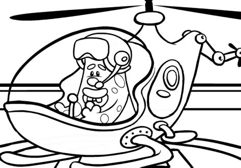 Buba W Helikopterze Kolorowanka Do Druku