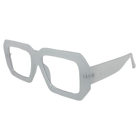 Oversized Classic Retro Style Clear Lens Eye Glasses Large Big Thick