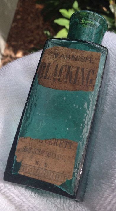 Blacking Antique Bottles Old Things Bottle