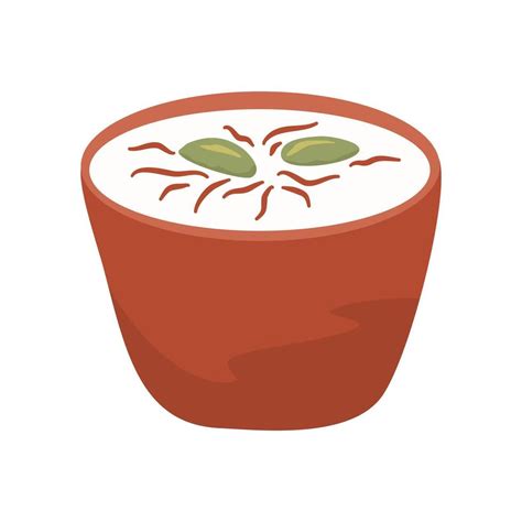 Traditional Indian Lassi Curd With Cardamon And Saffron 46620778 Vector