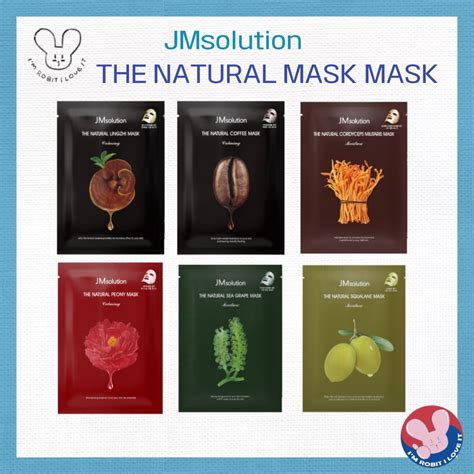 [jm Solution] The Natural Mask 6 Types Jm Solution Mask Jm Solution