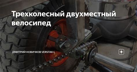 Трехколесный двухместный велосипед Дмитрий Новичков Verstak L Дзен
