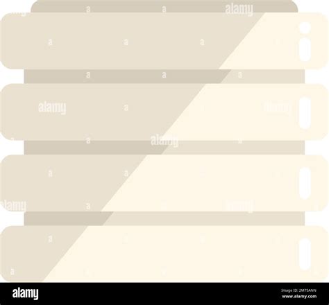 Server Icon Flat Vector Control Data System Plan Isolated Stock