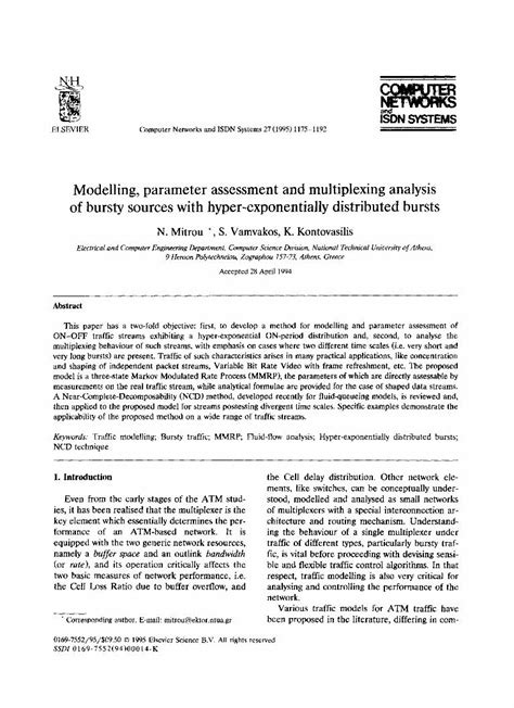 Pdf Modelling Parameter Assessment And Multiplexing Analysis Of