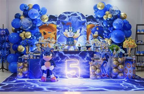 Pin de Lulu Coelhinha em Decoração de Festas Festa sonic Festas de aniversário do sonic