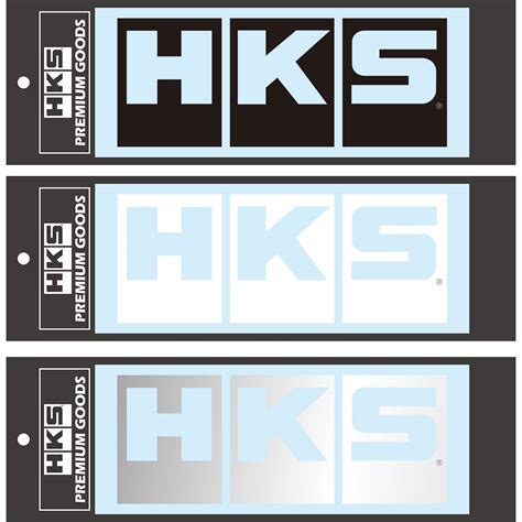 Hks Logo Sticker W220 Blackwhitemirror No152 154 Hks Gate Online Store