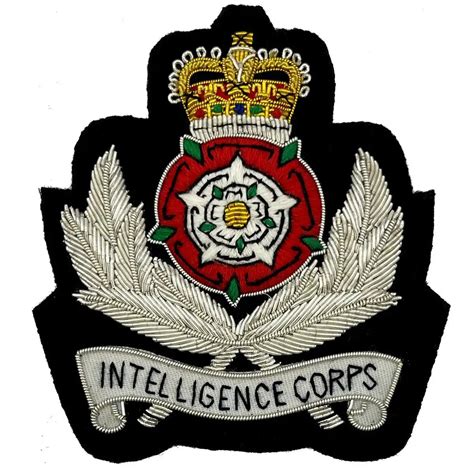 Intelligence Corps Blazer Badge Bullion John Bull Clothing