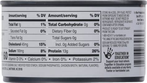 Harris Teeter Chunk White Chicken 1 Ct Harris Teeter