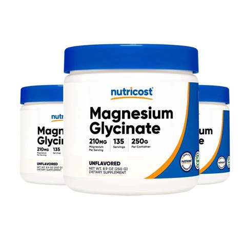 뉴트리코스트 마그네슘 글리시네이트 무맛 250g X 3병 상품 상세 크로켓