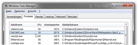 DAX API Exe Windows Prozess Was Ist Das
