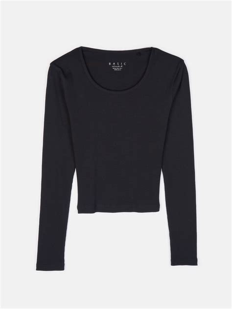 Basic Ribbed Crop Top Gate