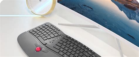 Amazon.com: X9 Performance Ergonomic Wireless Keyboard with Trackball ...