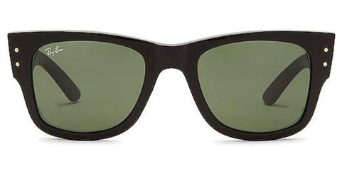 Ray Ban Mega Wayfarer Sunglasses In Black Green For Men Lyst Australia